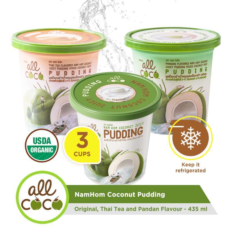 Jual ALL COCO NamHom Coconut Pudding / Paket Lengkap Puding Kelapa [3 ...