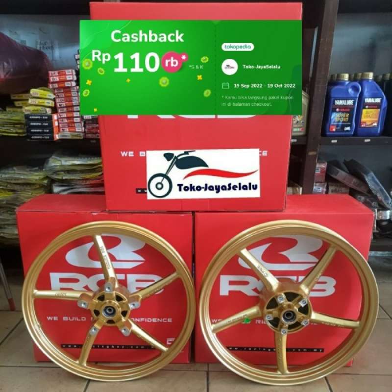 Jual Velg Racing Rcb Y15zr Mx King Sp 522 160-185 Gold Original Di ...