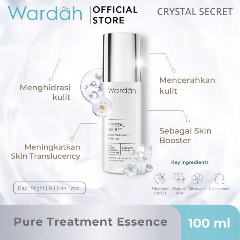 Wardah Crystal Secret Essence 100 Ml Lengkap Harga Terbaru Juli 2024 ...