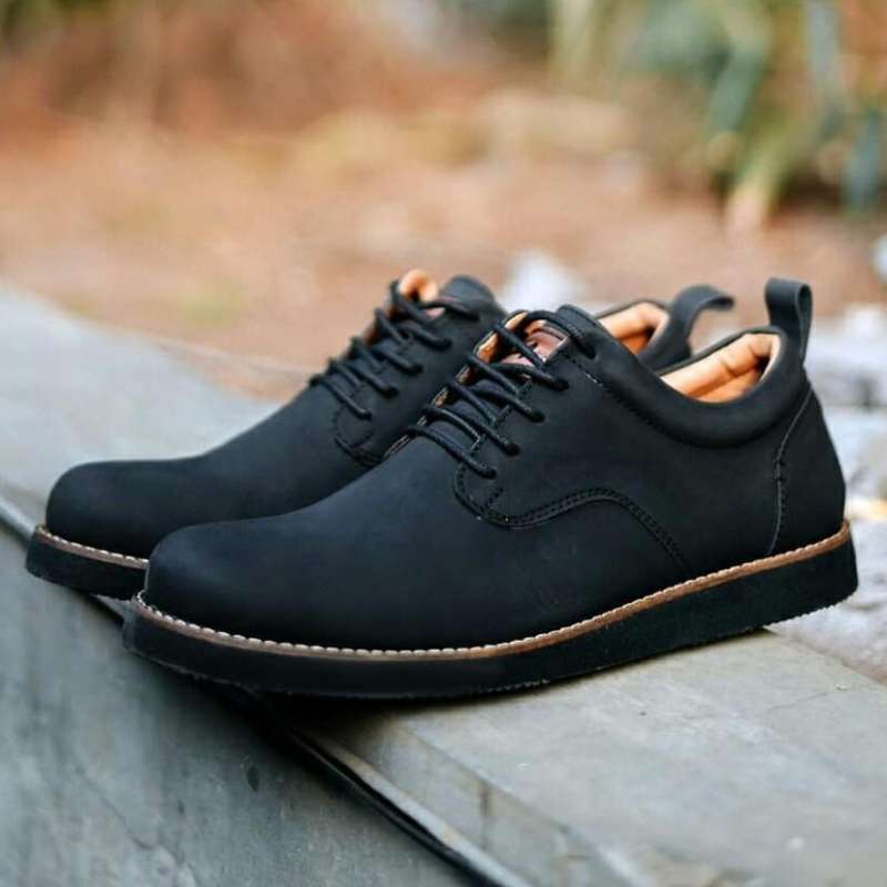 Jual Alaska Black |manneedme X Fstp| Sepatu Pantofel Pria Derby Semi ...