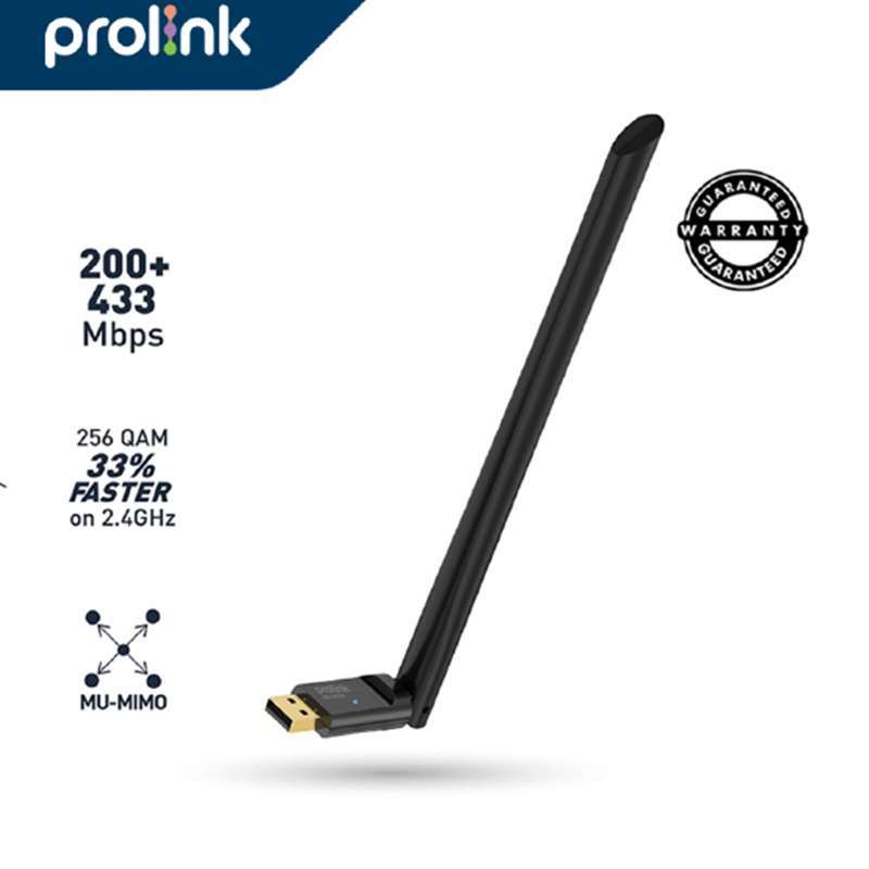 Jual Prolink Wireless Usb Adapter Ac650 Dual Band 6dbi Antenna Dh5103u Di Seller Prolink ...