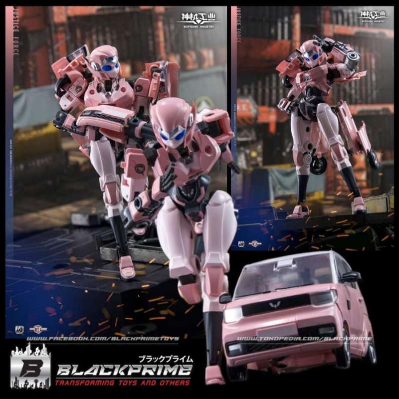 Jual Scifigure Industry Wuling Mini EV Nebula mainan robot mobil wuling ...
