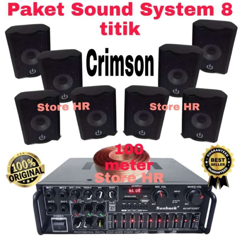 Promo Paket Sound System Indoor untuk cafe dan restoran ( isi 8 unit ...