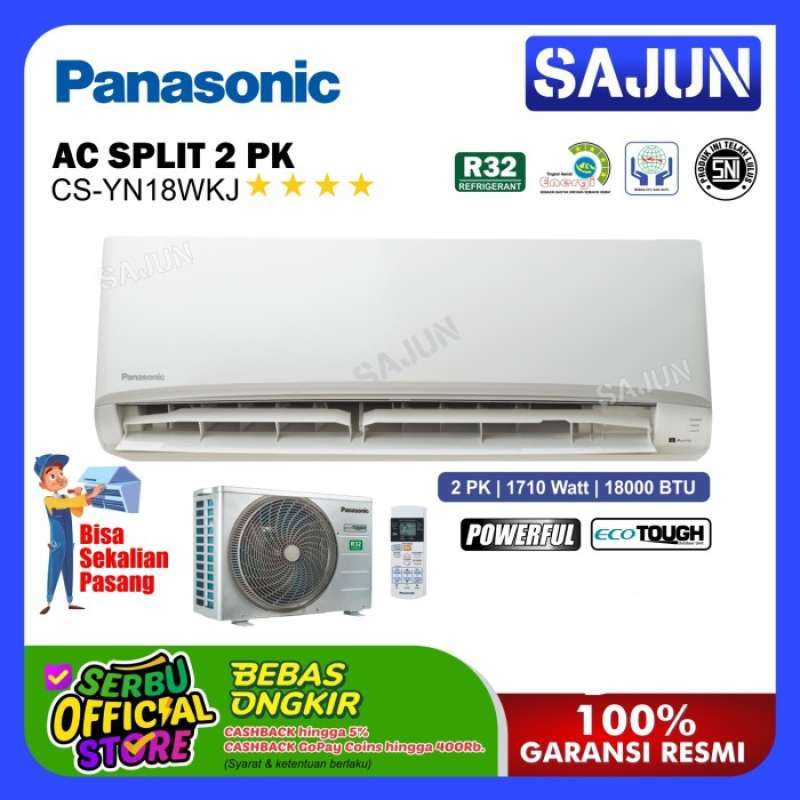 Jual Panasonic Ac Split 2 Pk Cs-yn18wkj Ac Split 2 Pk Freon R32 Yn18wkj ...