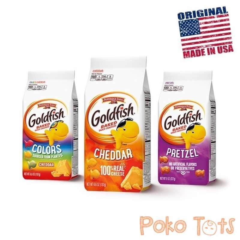 Jual Pepperidge Farm Goldfish Snack Crackers Whole Grain 187gr Original ...
