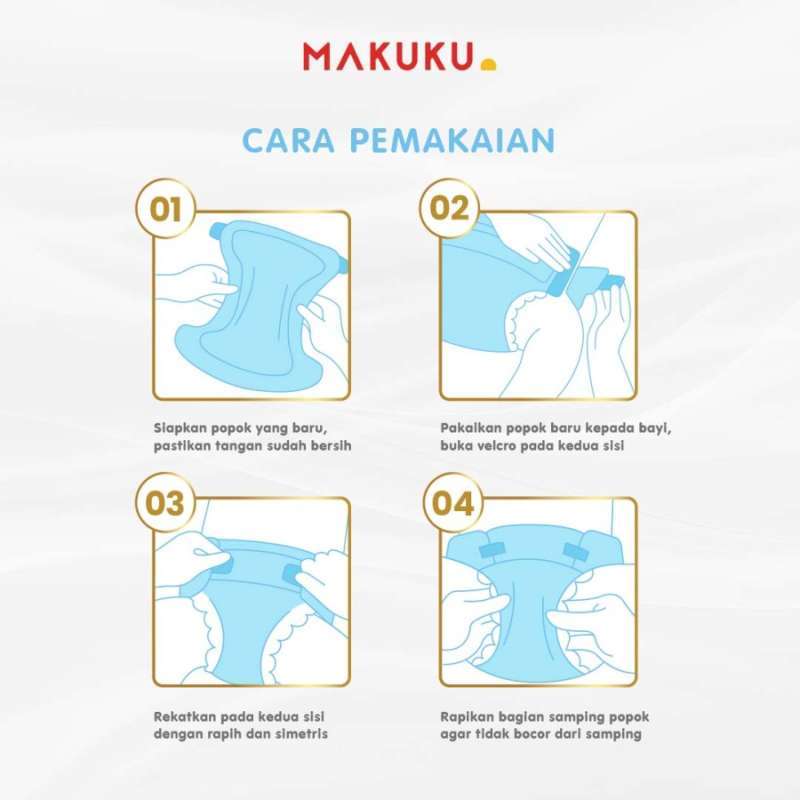 Jual Makuku Pro Care Premium Diapers | Popok Bayi Anak Sap Core - Pants L34 Di Seller Huggy Baby ...