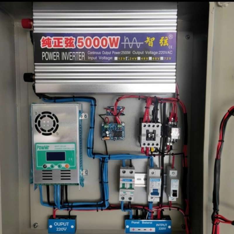 Promo Box Panel Plts Lengkap Mppt 60a Inverter Psw 5000w Mcb Ats Solar ...
