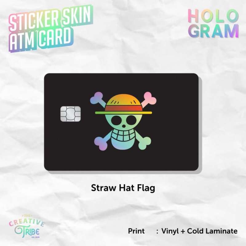 Jual Straw Hat - Sticker Skin Card Hologram One Piece Stiker Kartu Di ...