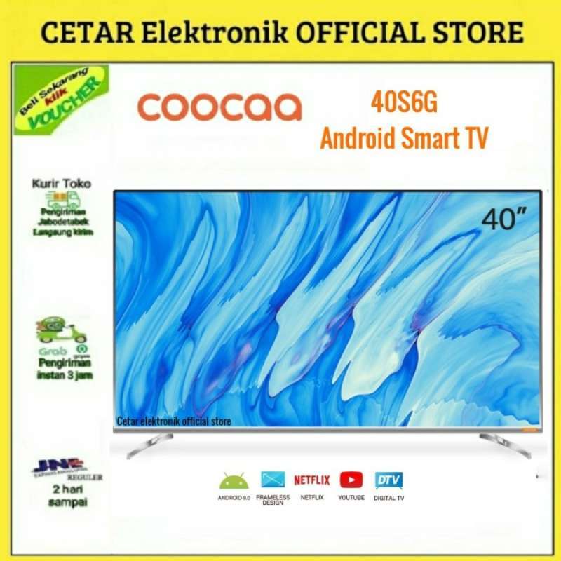 Jual Coocaa Led Tv 40 Inch 40s6g Smart Android 9 Certifiet Netflix Di ...