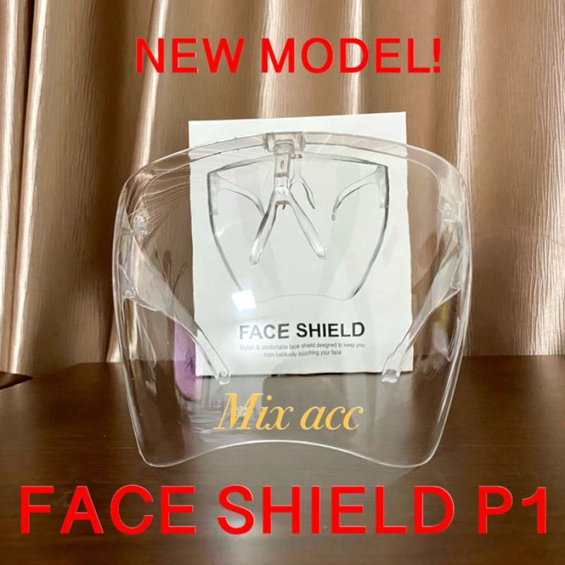 Jual P1 Face Shield kacamata Tebel Faceshield Pelindung wajah Model New ...
