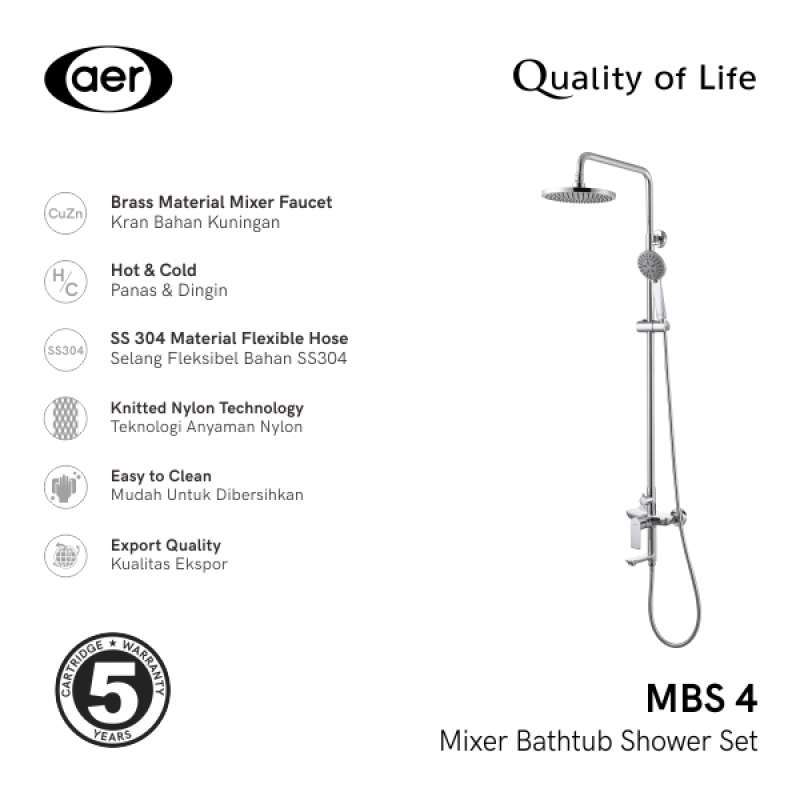 Promo Aer Mixer Bathub Shower Set Panas-dingin, Kran Air, Keran Mbs-4 ...