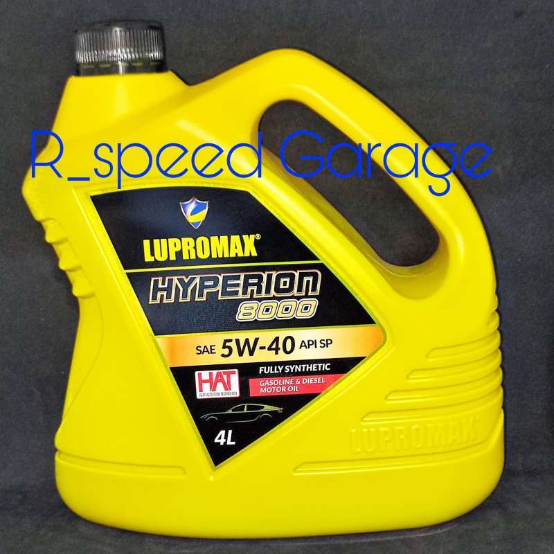 Jual OLI MOBIL LUPROMAX HYPERION 8000 SAE 5W 40 API SP FULL SYNTHETIC 4 ...