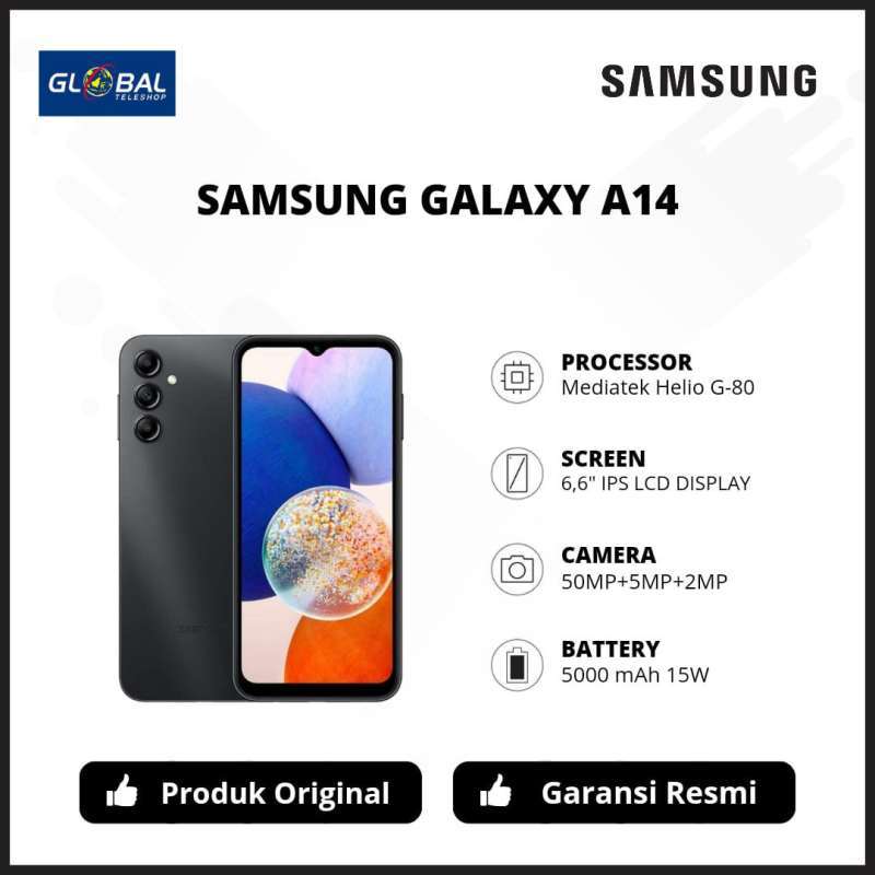 Jual Samsung Galaxy A14 LTE Smartphone [6GB/128GB ] Garansi Resmi di ...