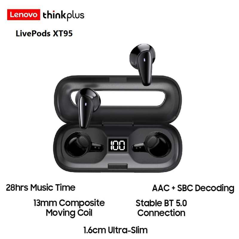 Promo Lenovo Thinkplus Livepods Xt Tws Bluetooth Earphone Mah Case Diskon Di Seller