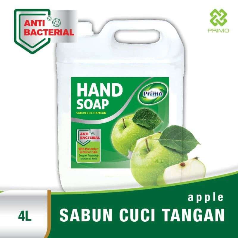 Jual Sabun Cuci Tangan PRIMO Anti Bacterial HAND SOAP 4L - Apple di ...