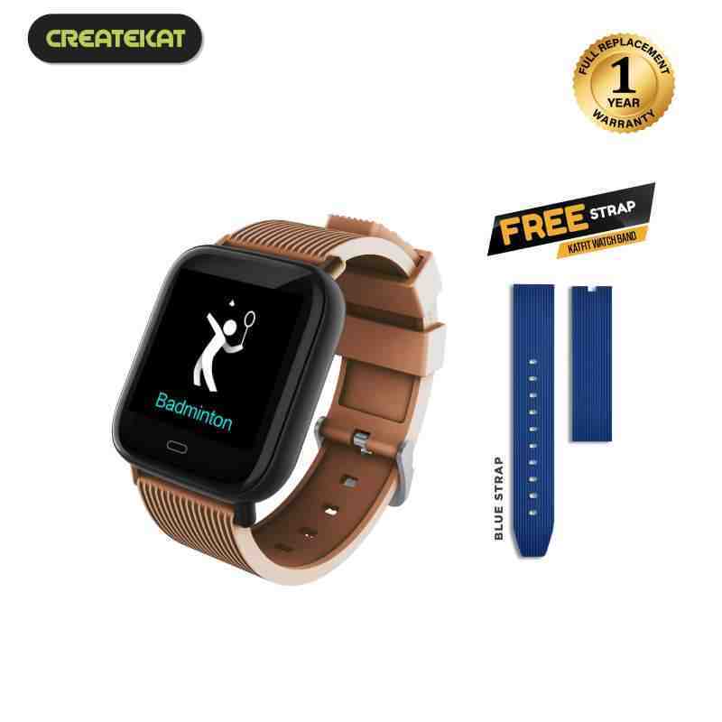 Jual createkat New Genaration Katfit Smartwatch [Swim Proof/ Multi ...