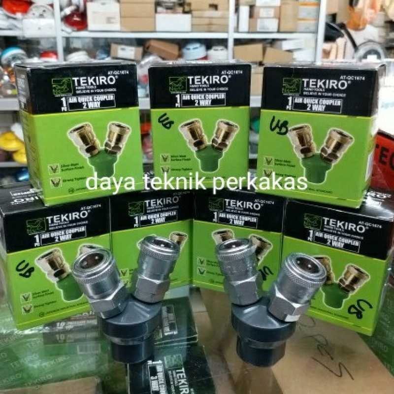 Jual BEST PROMO QUICK COUPLER 2 WAY TEKIRO - COPLER CABANG 2 TEKIRO di ...
