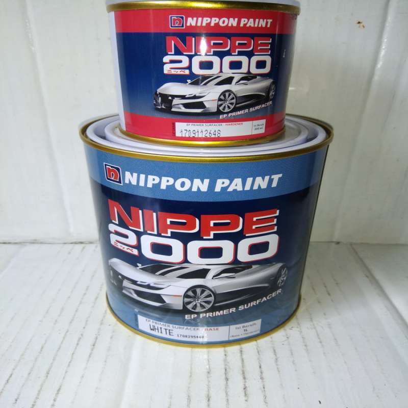 Jual RECOMMEND epoxy primer surface nippe 2000 warna putih / cat dasar ...