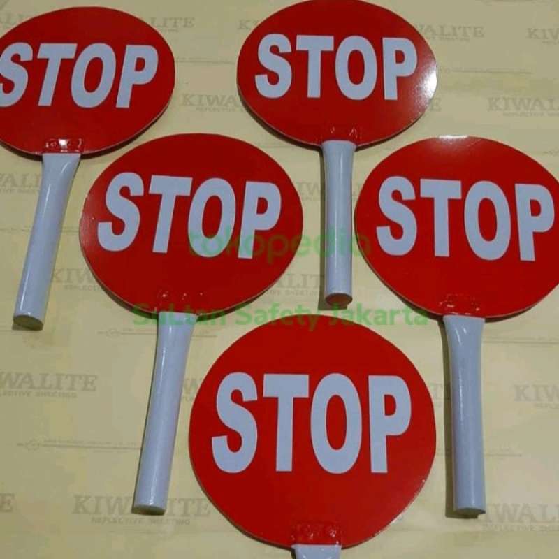Promo Rambu Lalu Lintas Stop / Rambu Stop Tangan - Multicolor Diskon 23 ...