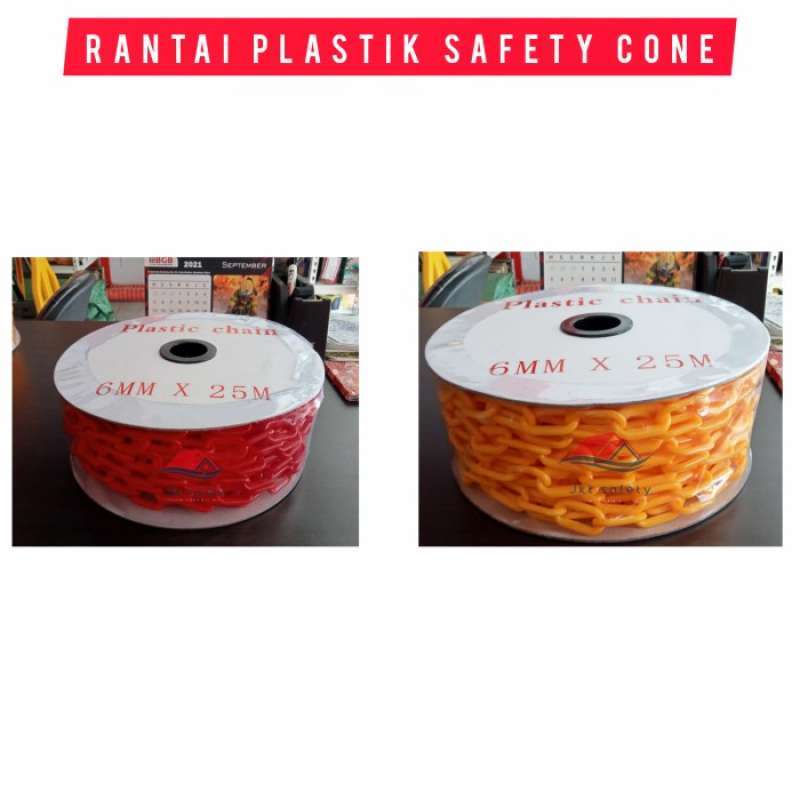 Promo Rantai Plastik Safety Cone / Rantai Plastic Traffic Cone Diskon ...