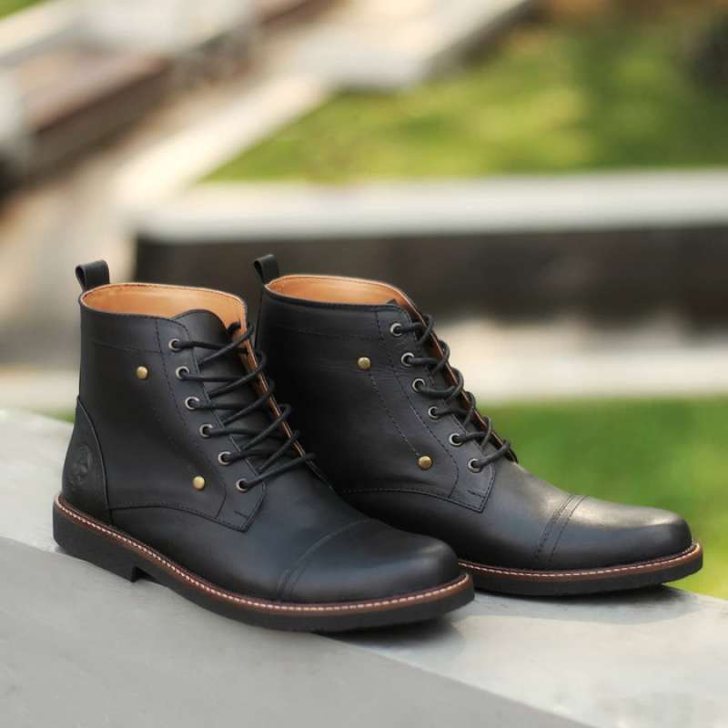 Promo Reyl Man Sepatu Safety Pria Keren boots Outdoor Proyek Kerja ...