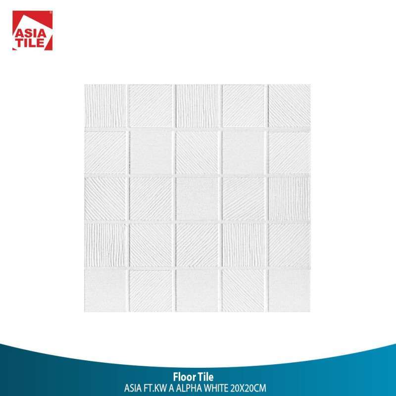 Jual Asia Tile Ft.kw A Alpha Keramik Lantai - Putih [20x20 Cm] Di ...