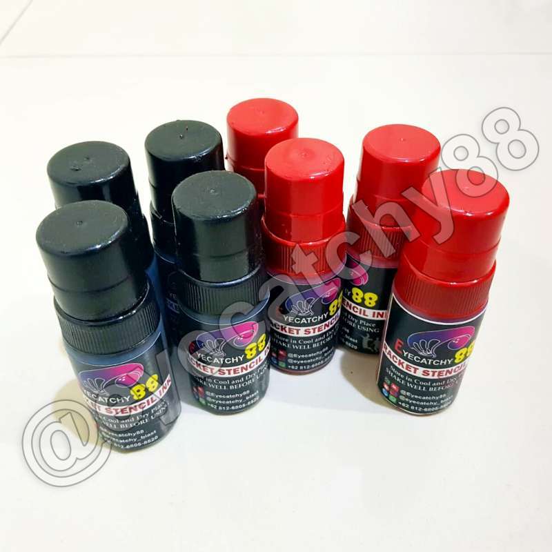 Jual Badminton Stencil Ink/ Tinta Raket/ Tinta Logo Raket/ Logo Ink ...
