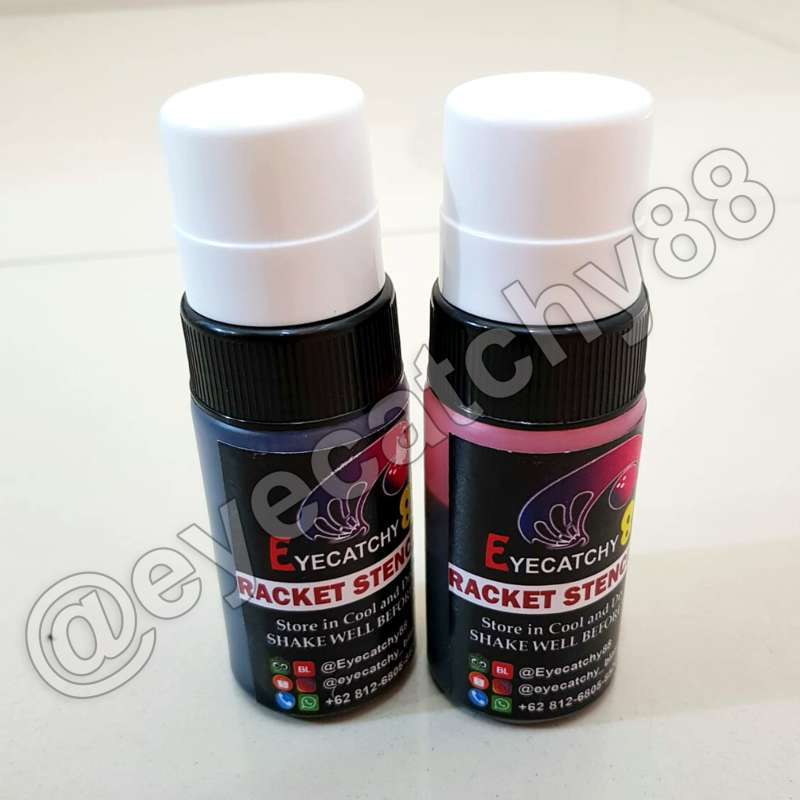 Jual Badminton Stencil Ink/ Tinta Raket/ Tinta Logo Raket/ Logo Ink ...