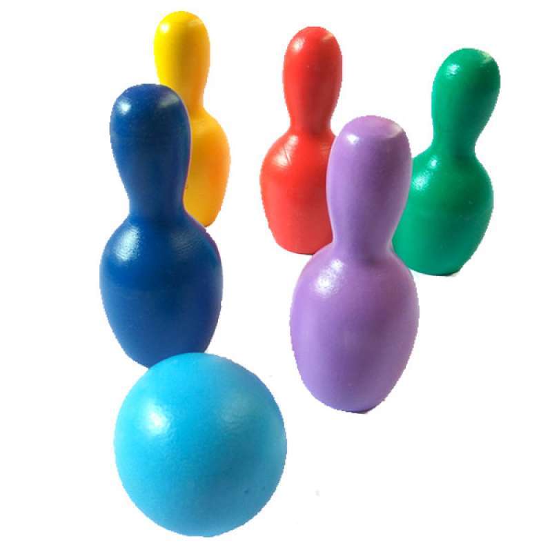 Promo Bowling Mini Mainan Anak Edukatif Berbahan Kayu Diskon 15% di ...