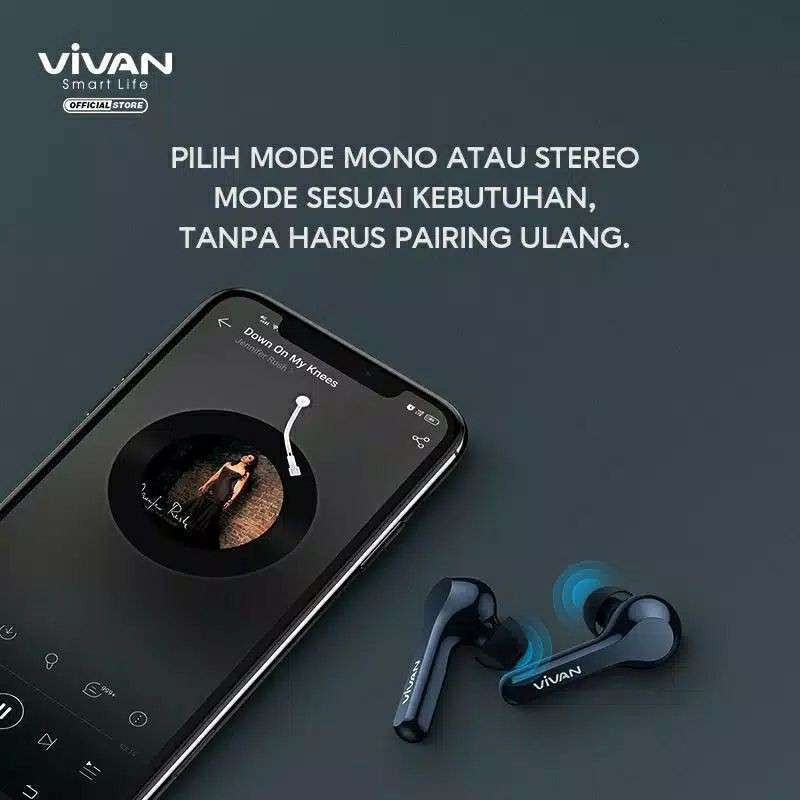 Jual Vivan Liberty T200 Tws Bluetooth Headset Earphones Di Seller Jaya ...