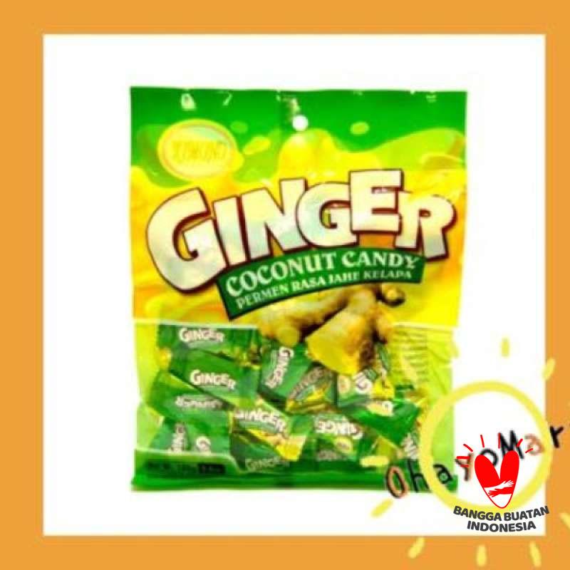 Promo Permen Kimono Ginger coconut / Permen Jahe kelapa 160g Diskon 13% ...