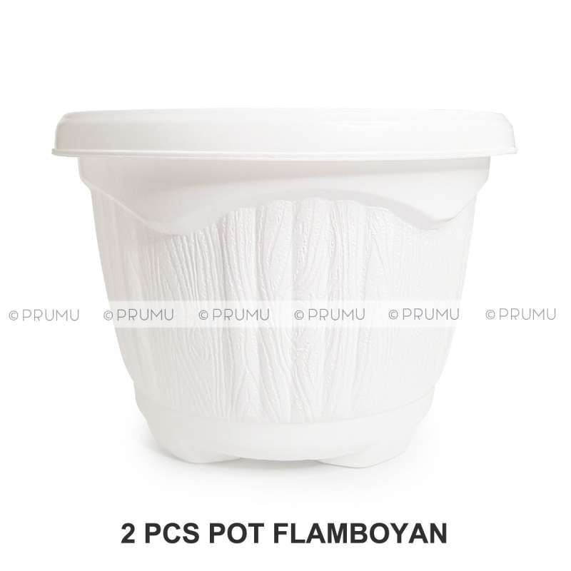 Jual 2 Pot Bunga 30 cm - Pot Tanaman - Pot Plastik - Pot Bunga - Pot ...