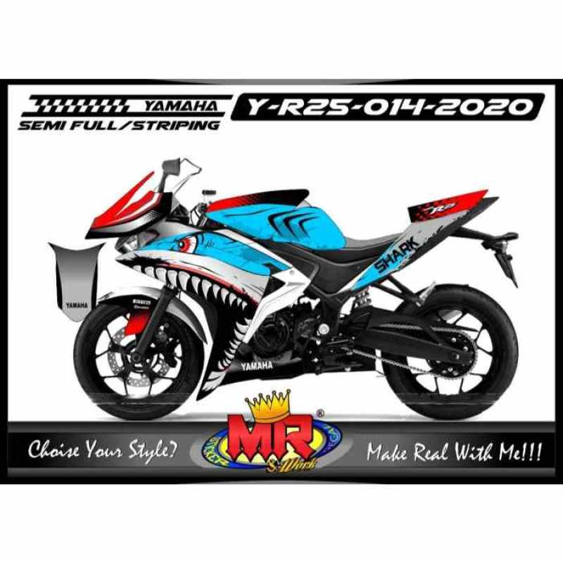 Promo Decal Stiker SemiFull Motor Yamaha R25 Road Race Grafis Motif ...