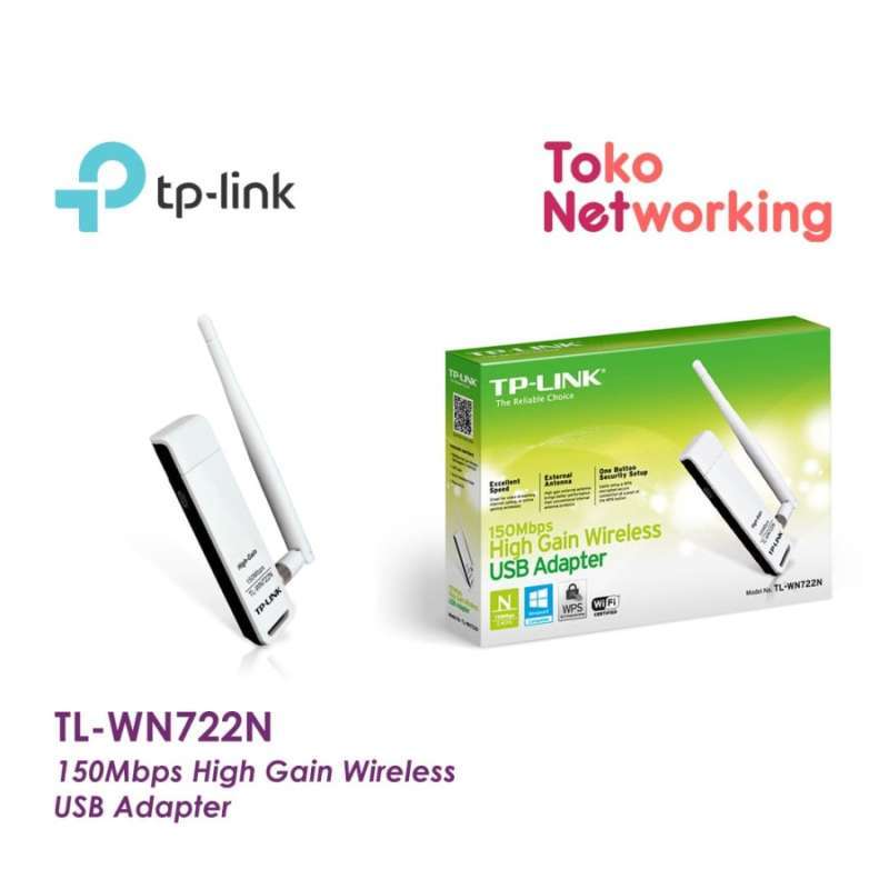Jual TP-LINK TL-WN722N 150Mbps High Gain Wireless USB Adapter WN722N ...