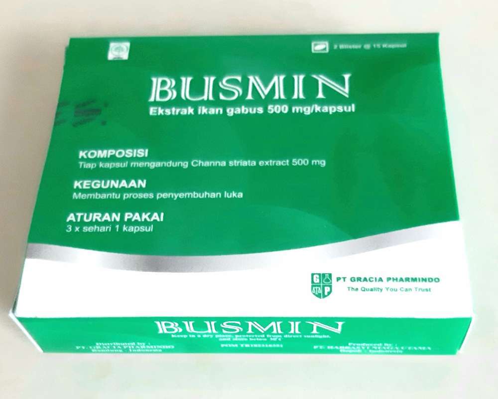 Jual Busmin Ekstrak Ikan Gabus 500 Mg/kapsul Di Seller Apikaapiko ...