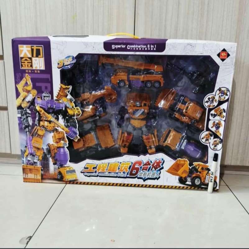 Jual Transformer Alat Berat Boxset Lengkap excavator Dumper Bulldozer ...
