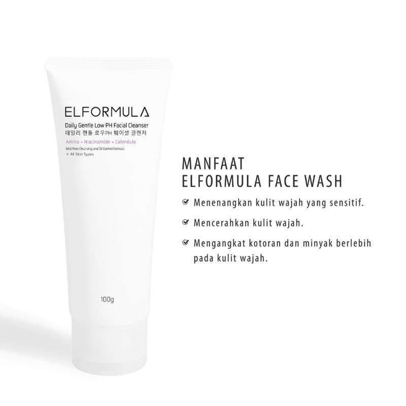 Jual Elformula Daily Gentle Low Ph Facial Cleanser [100 G] Di Seller ...