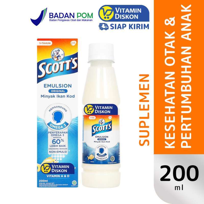 Promo SCOTTS EMULSION ORIGINAL 200 ML Diskon 7% di Seller VitaminDiskon ...