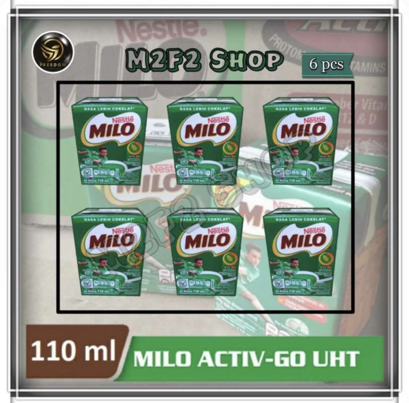 Promo Susu Milo Kotak Cokelat ACTIVE GO UHT - 110 ml (Kemasan 6 Pcs) Diskon 12% di Seller M2F2 ...