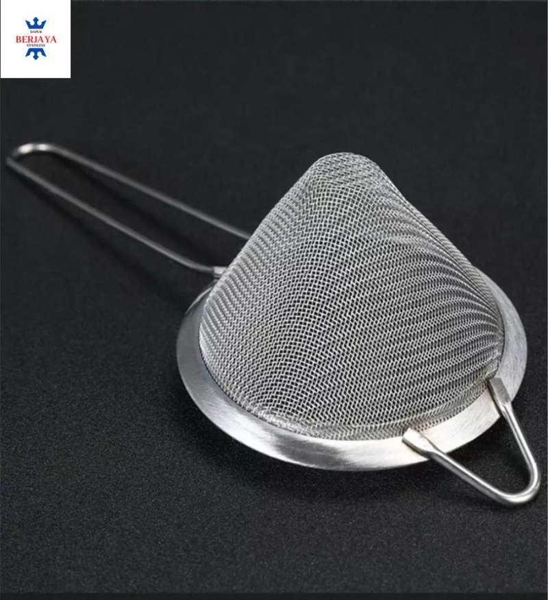 Jual Saringan strainer conical mesh jus buah stainless 20CM di Seller ...