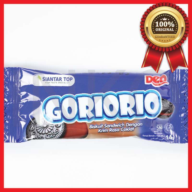 Jual SIANTAR TOP DEO GORIORIO BISKUIT SANDWICH RASA COKLAT RENCENG ...