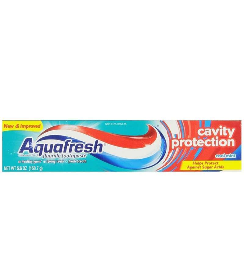 Jual Aquafresh Cavity Protection Fluoride Toothpaste 158 gr, 100% ...