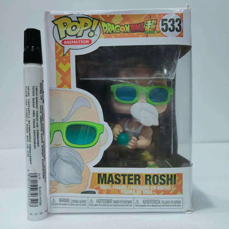 Jual mainan action figure Funko pop master roshi Kakek kura kura Dragon ...