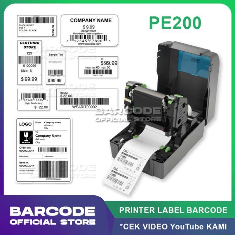Promo Printer Barcode Tsc Pe200 / Pe-200 Print Stiker Label Cetak ...