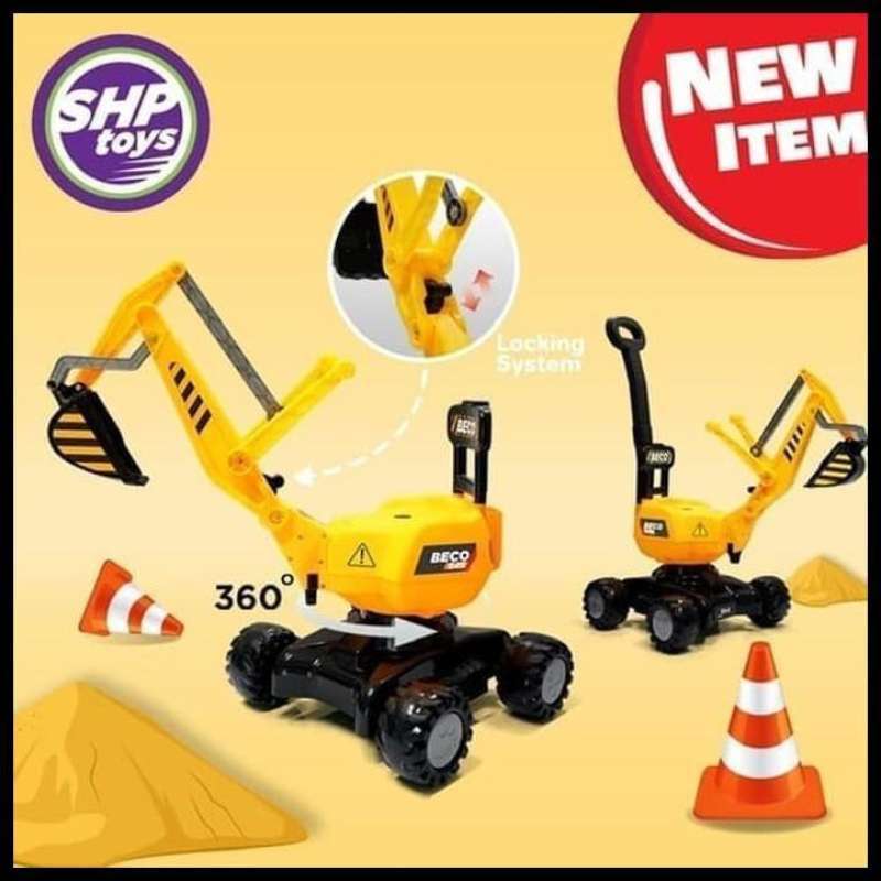 Jual Mainan mobil beko besar putar 360 derajat traktor konstruksi ...