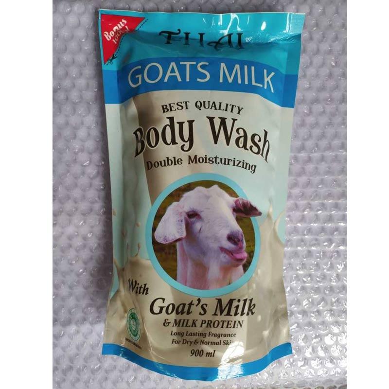 Promo THAI Body Wash Goat Milk 900ml + 100ml / Sabun Mandi Cair Diskon ...