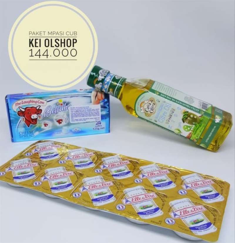 Promo Paket Lengkap MPASI / EVOO for Kids 250ml + 10 cup Unsalted ...