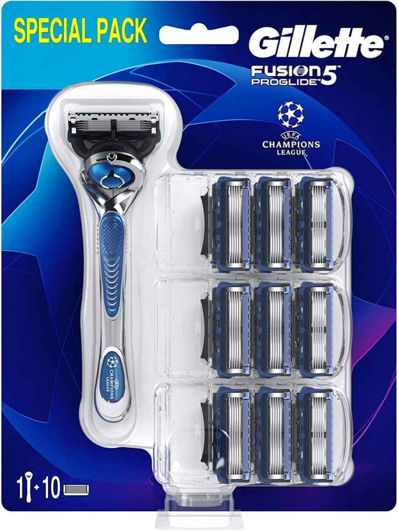 Jual Gillette Fusion5 ProGlide Flexball Handle + 10 Blades Value Pack ...
