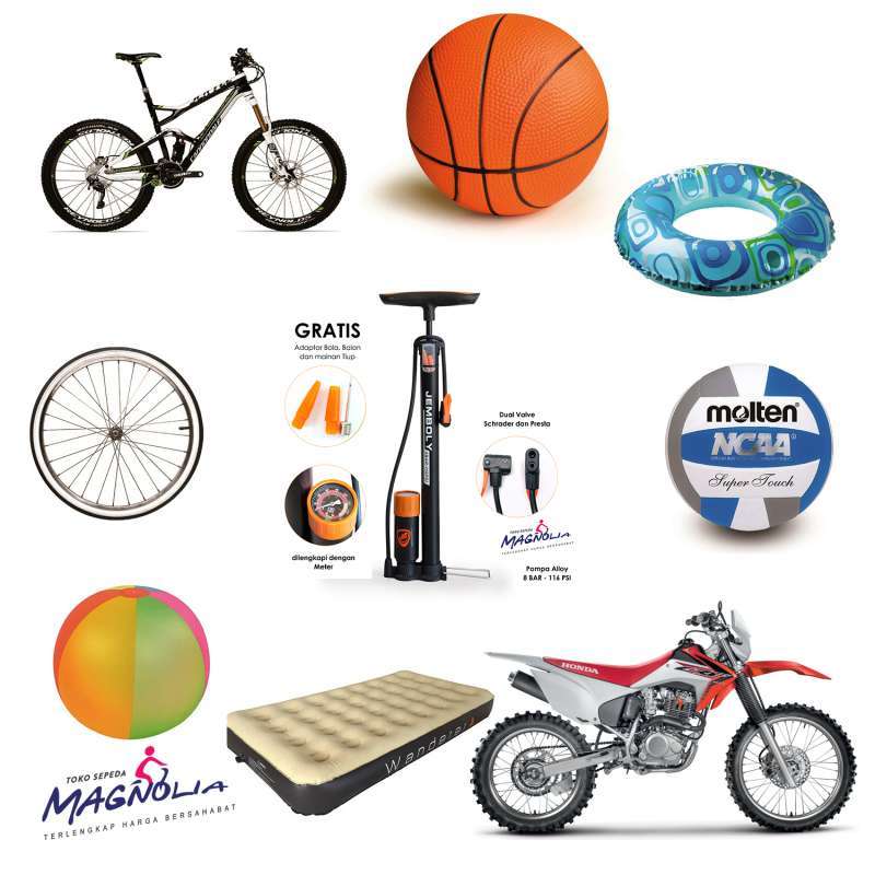 Jual Magnolia Pompa Lantai / Pompa Angin / Pompa Ban / Pompa Sepeda ...
