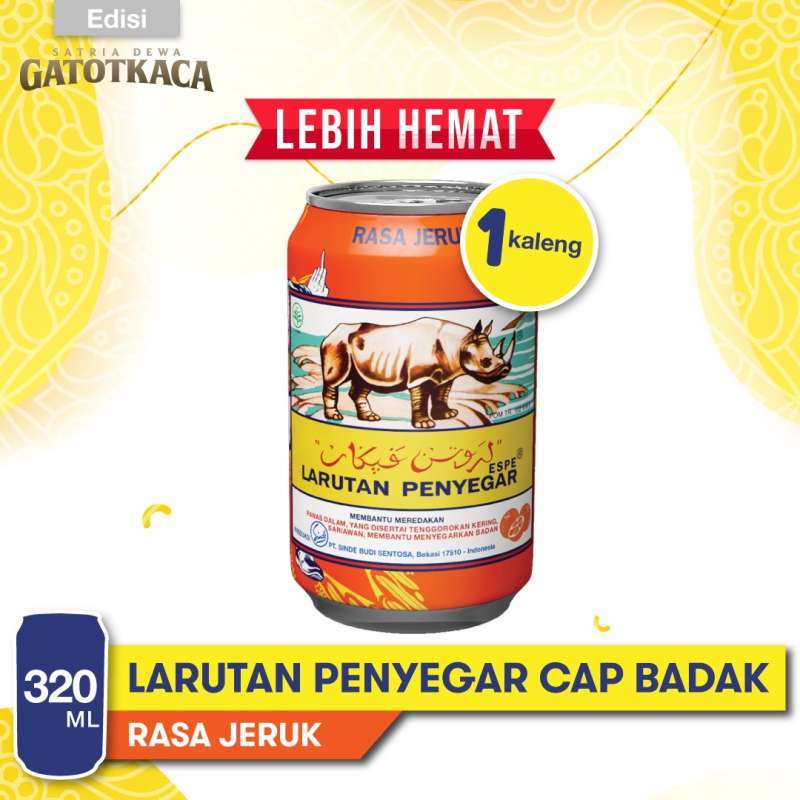 Jual Minuman Penyegar | Larutan Penyegar Cap Badak edisi Gatotkaca Rasa ...